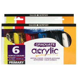 GRADUATE ACRYLIC 75 ML 6 COLORES SURTIDOS